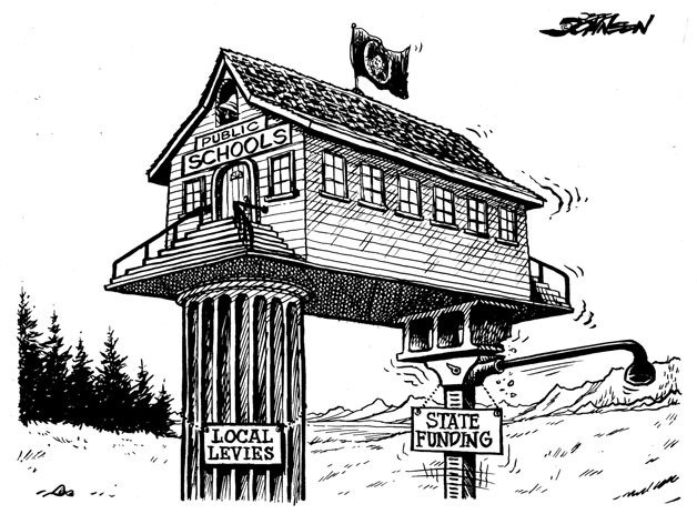 Local levies vs. state funding for schools | Cartoon | Kirkland Reporter