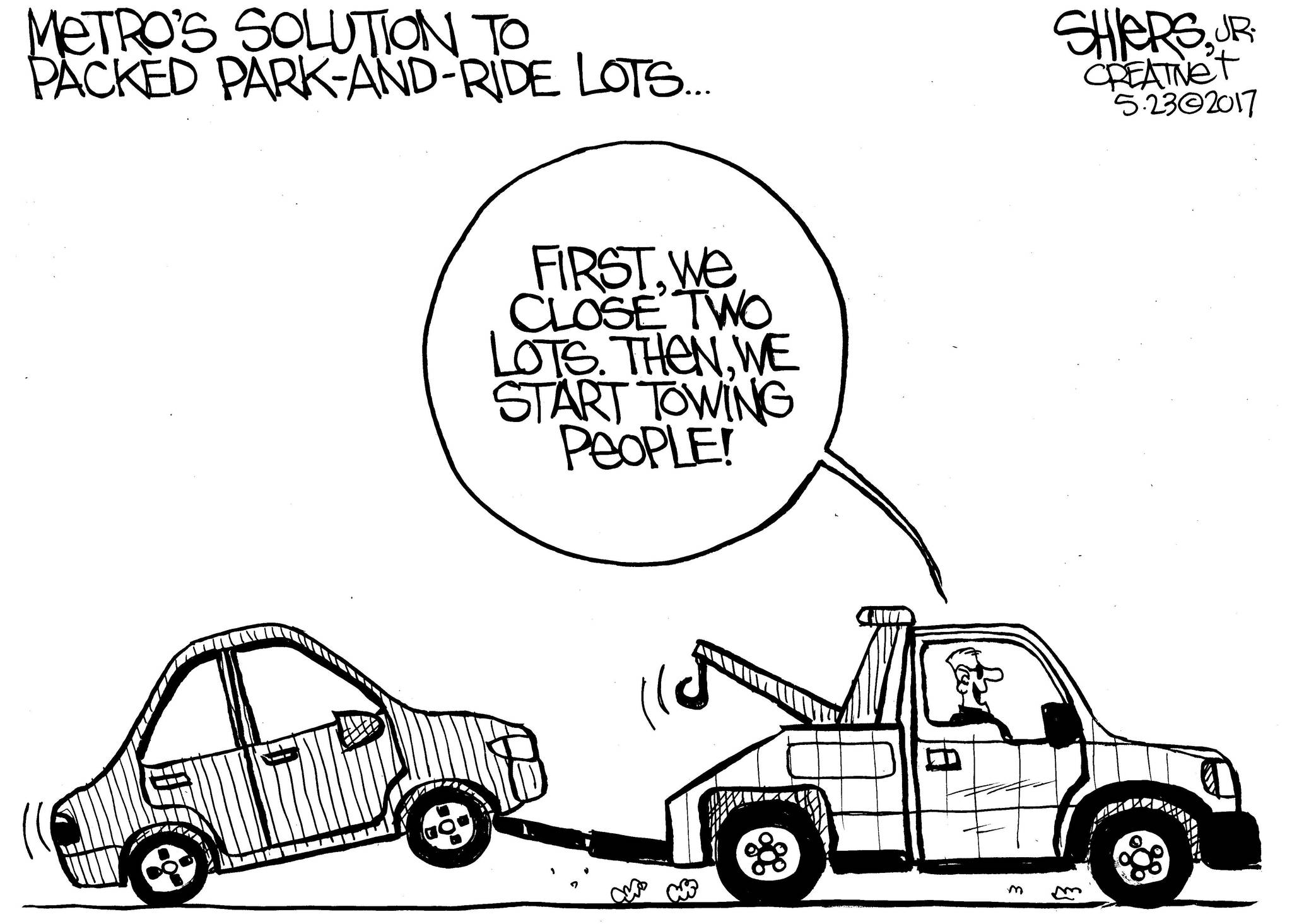 Parking issues at the park and rides | Cartoon | Kirkland Reporter