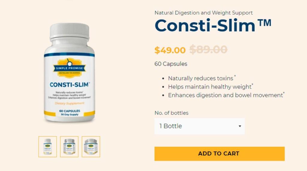Consti-Slim Review (Simple Promise) Digestion and Weight Aid | Kirkland ...