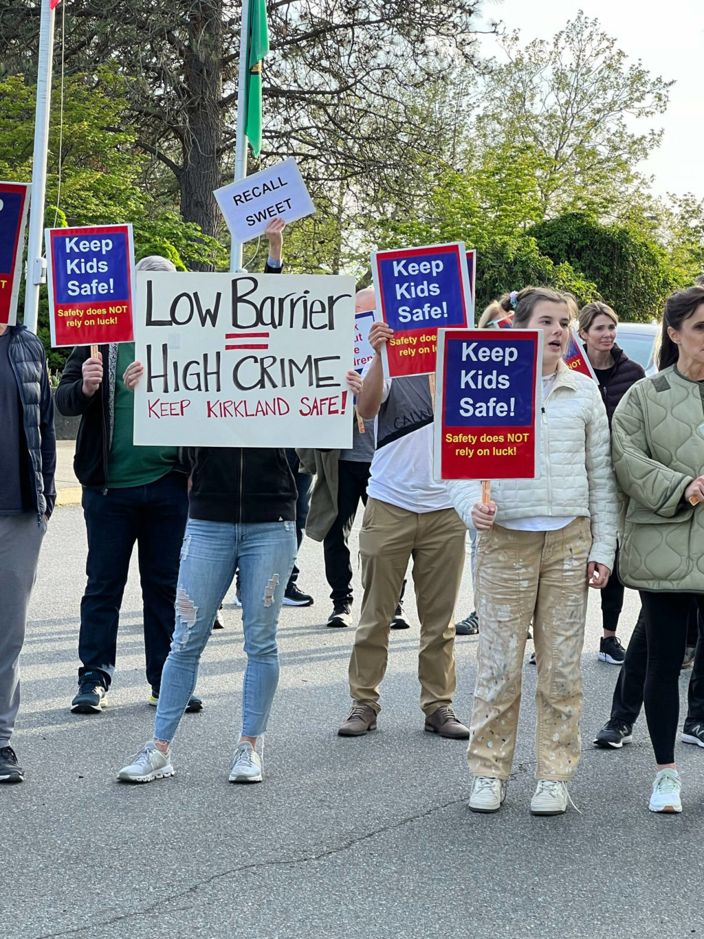 Parent-led group Keep Kids Safe protests facility for homeless in ...