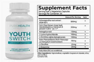 Youth Switch Review - Pure Health Research Longevity Activator Formula ...